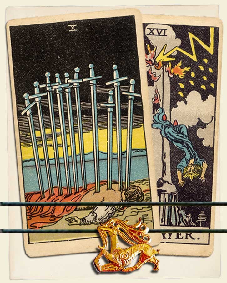 Ten of Swords and The Tower Combination Reading (with insights for love ...