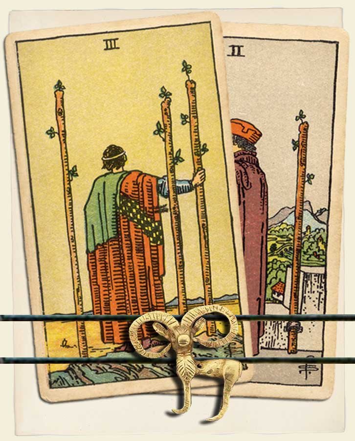 Three of Wands and Two of Wands Combination Reading (with insights for ...