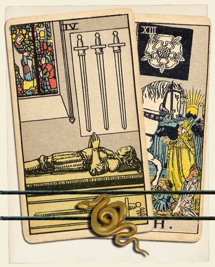 Four of Swords and Death Combination Reading (with insights for love ...