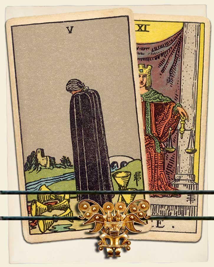 Five of Cups and Justice Combination Reading (with insights for love ...