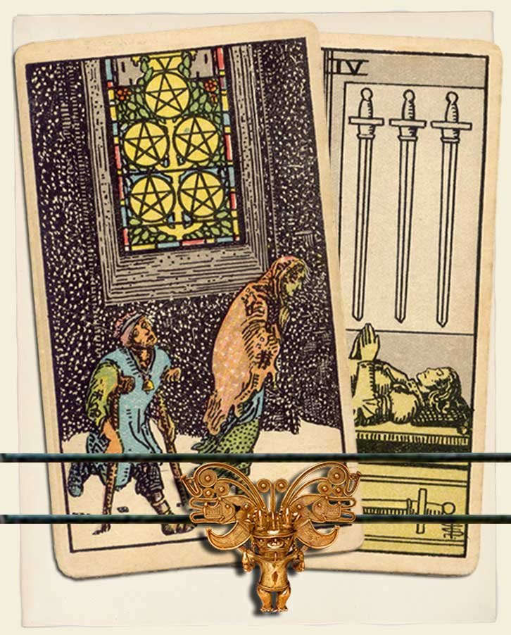 Five of Pentacles and Four of Swords Combination Reading (with insights ...