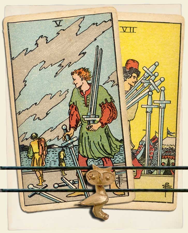 Five of Swords and Seven of Swords Combination Reading (with insights ...
