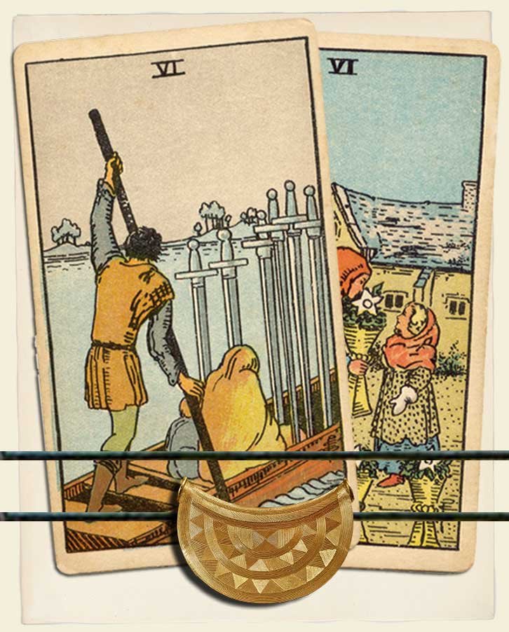 Six of Swords and Six of Cups Combination Reading (with insights for ...
