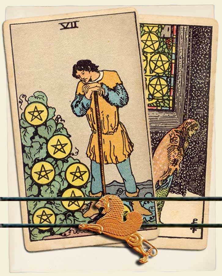 Seven of Pentacles and Five of Pentacles Combination Reading (with ...