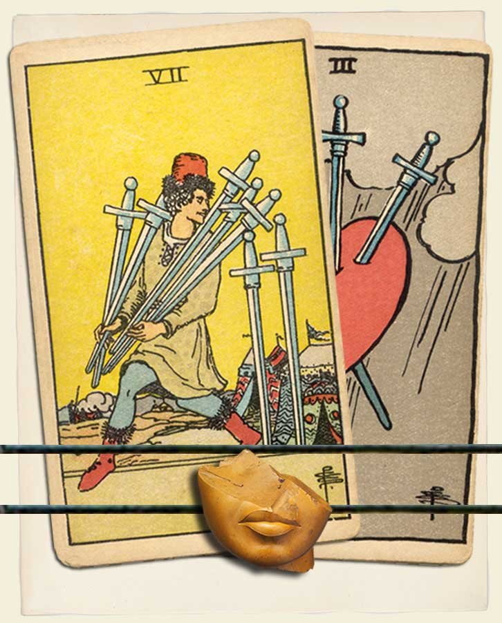 Seven of Swords and Three of Swords Combination Reading (with insights ...