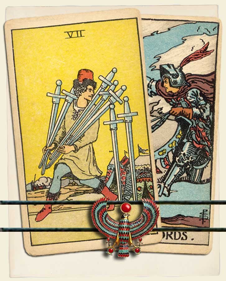 Seven of Swords and Knight of Swords Combination Reading (with insights ...
