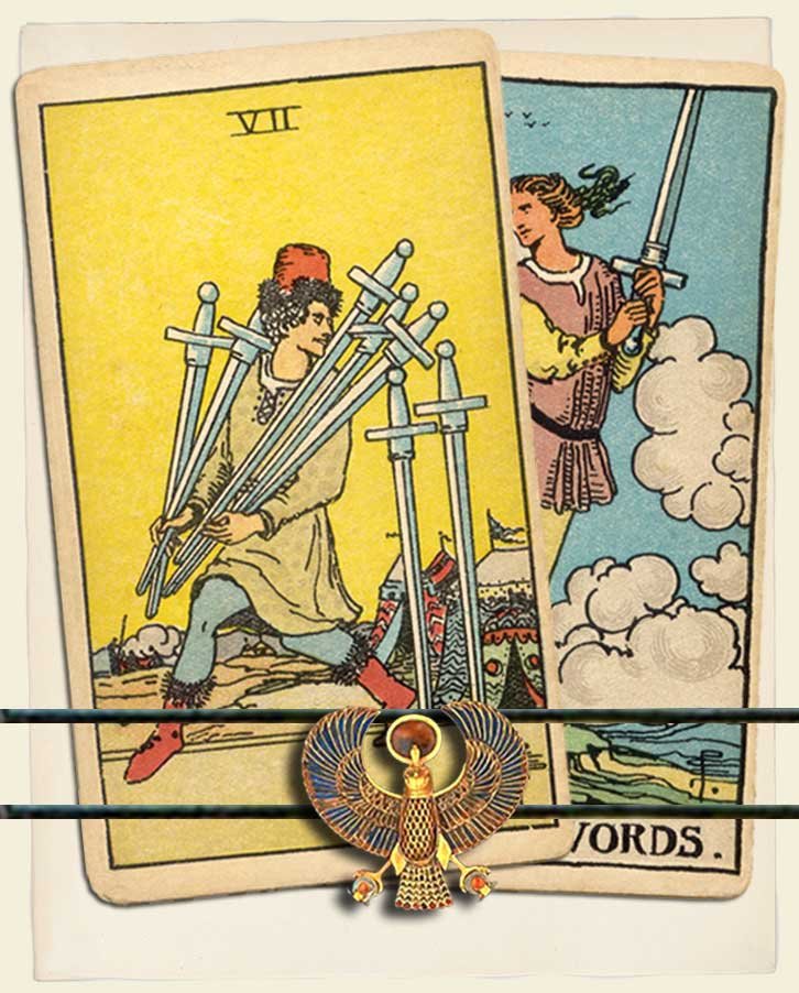 Seven of Swords and Page of Swords Combination Reading (with insights ...
