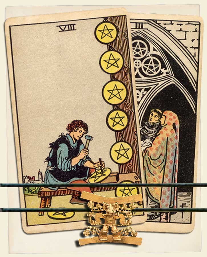 Eight of Pentacles and Three of Pentacles Combination Reading (with ...