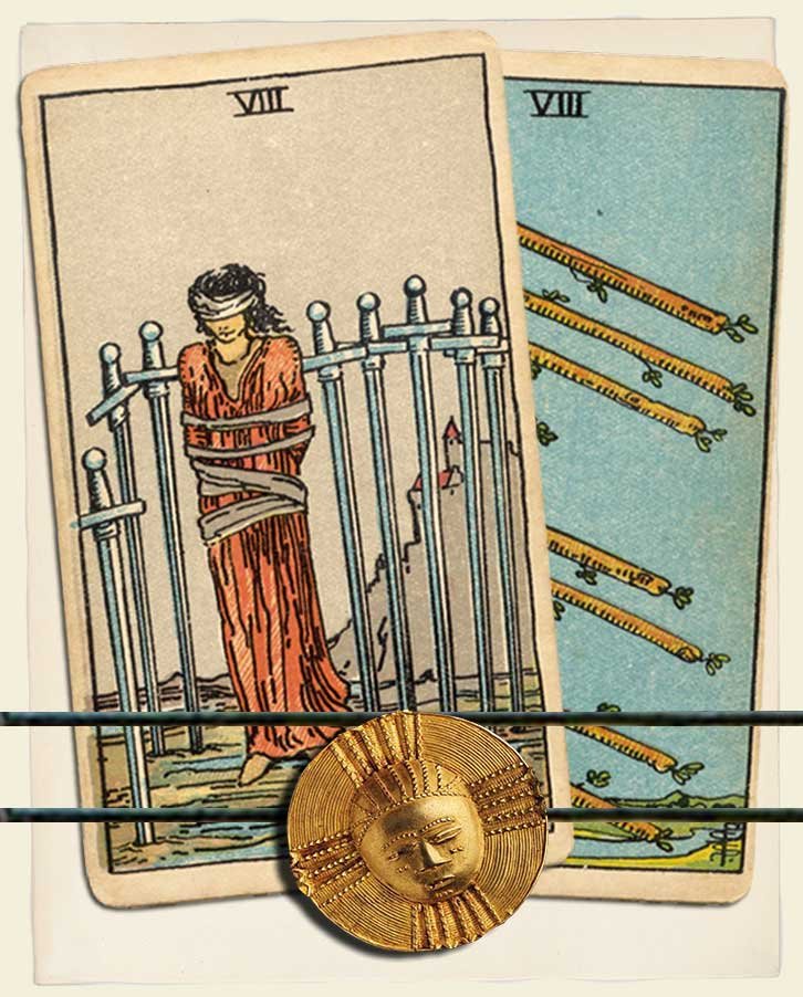 Eight of Swords and Eight of Wands Combination Reading (with insights ...