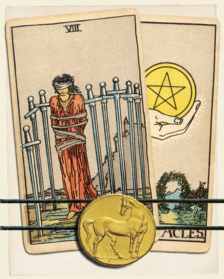 Eight of Swords and Ace of Pentacles Combination Reading (with insights ...