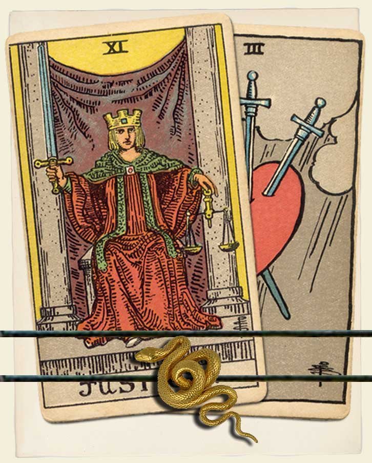 Justice and Three of Swords Combination Reading (with insights for love ...