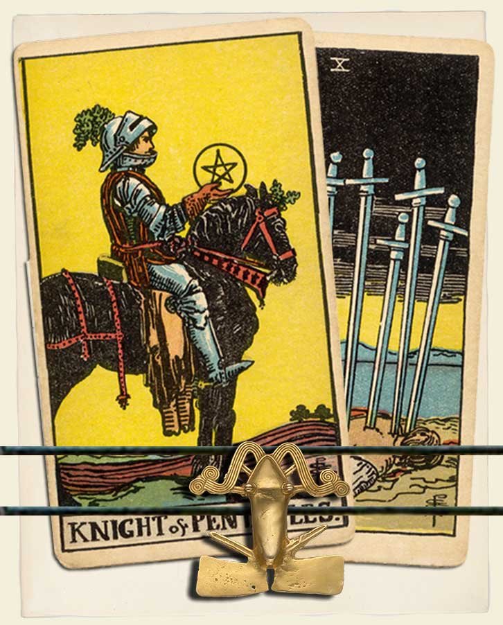 Knight of Pentacles and Ten of Swords Combination Reading (with ...