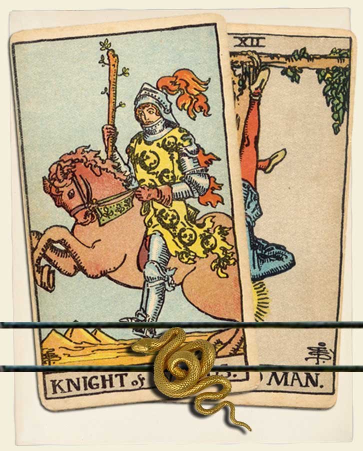 Knight of Wands and The Hanged Man Combination Reading (with insights ...