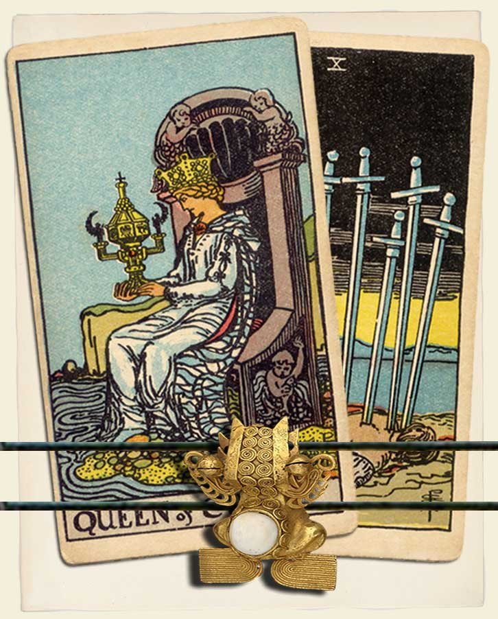 Queen of Cups and Ten of Swords Combination Reading (with insights for ...