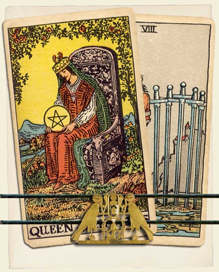 Queen of Pentacles and Eight of Swords Combination Reading (with ...