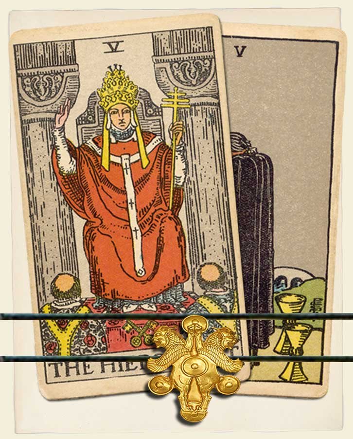 The Hierophant and Five of Cups Combination Reading (with insights for ...