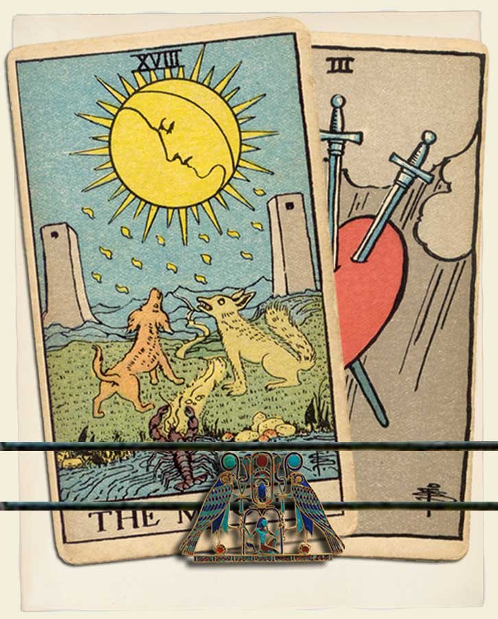 The Moon and Three of Swords Combination Reading (with insights for ...